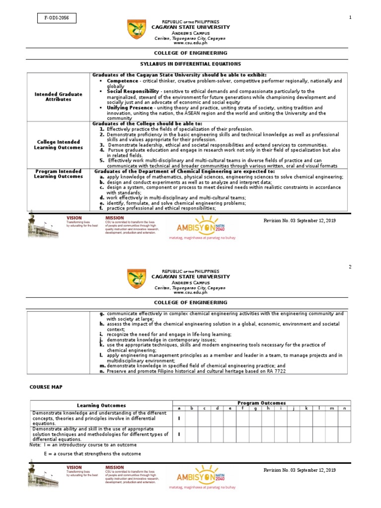 DiffEq Syllabus | PDF | Laplace Transform | Equations