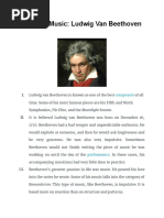 Beethoven's Hearing Loss Quiz | PDF | Ludwig Van Beethoven | Orchestras