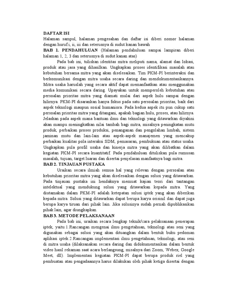 Template Pkm-Pi | PDF