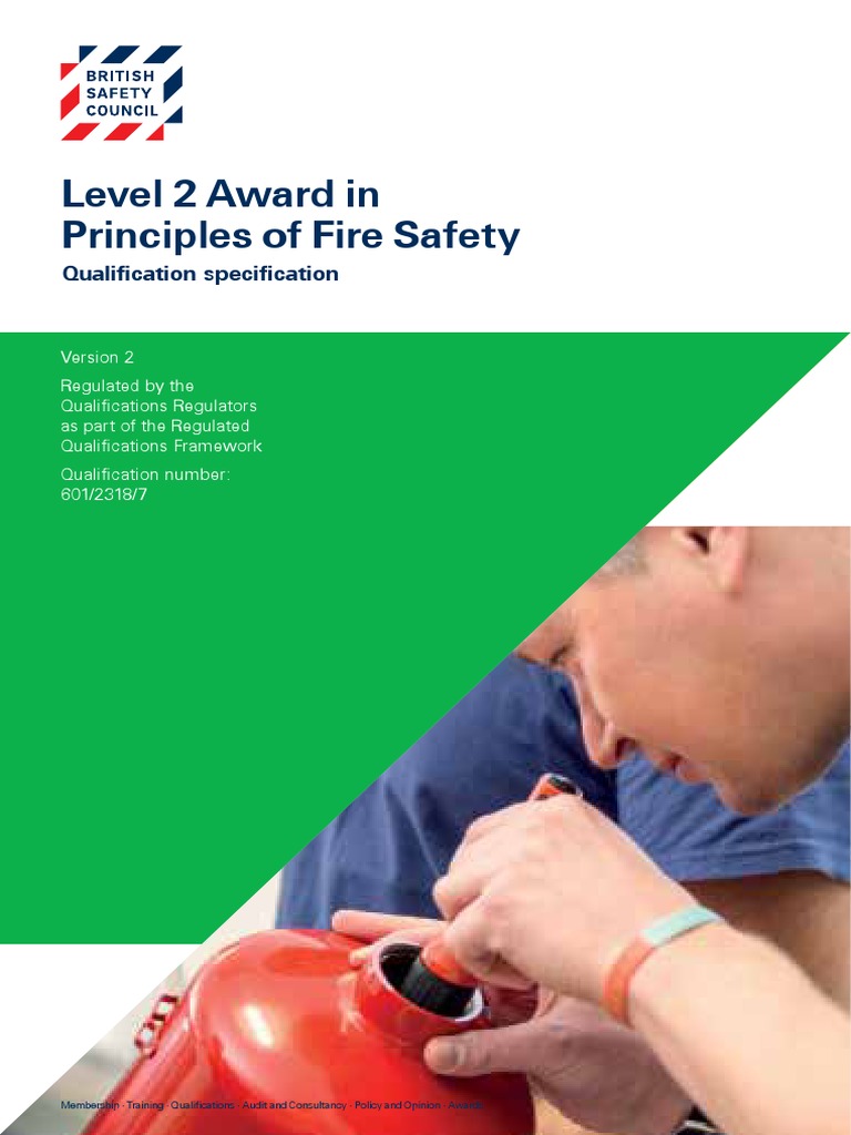 Level 2 Award in Principles of Fire Safety: Qualification Specification ...