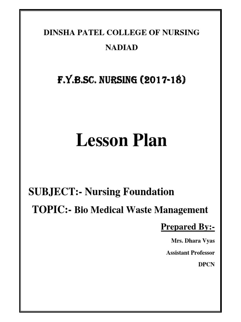 2.6.1 3rd Lesson Plan | PDF | Infection | Transmission (Medicine)