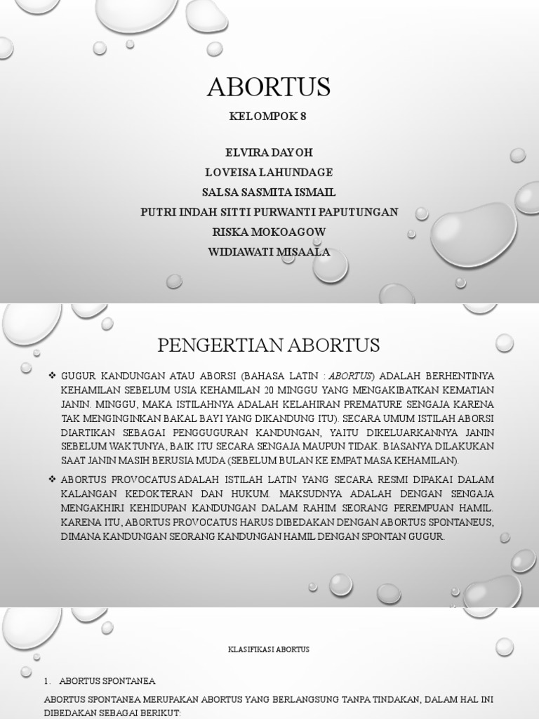 Power Point Abortus | PDF