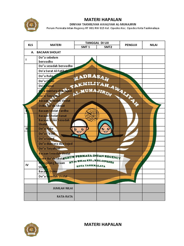 Materi Hapalan | PDF