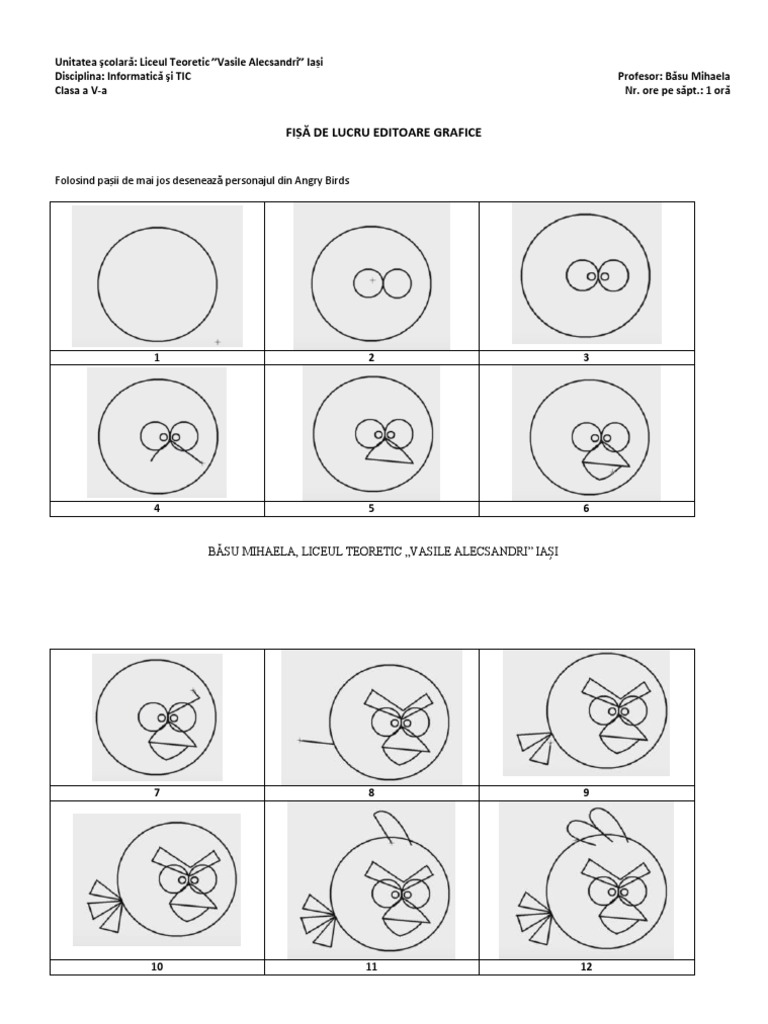 Fisa de Lucru Informatica Si Tic Clasa A 5a Basu Mihaela | PDF