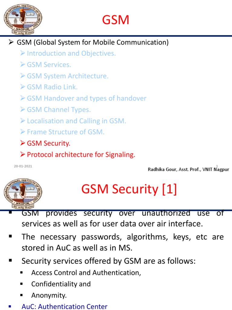 GSM Security and Protocols | PDF | Gsm | Secure Communication