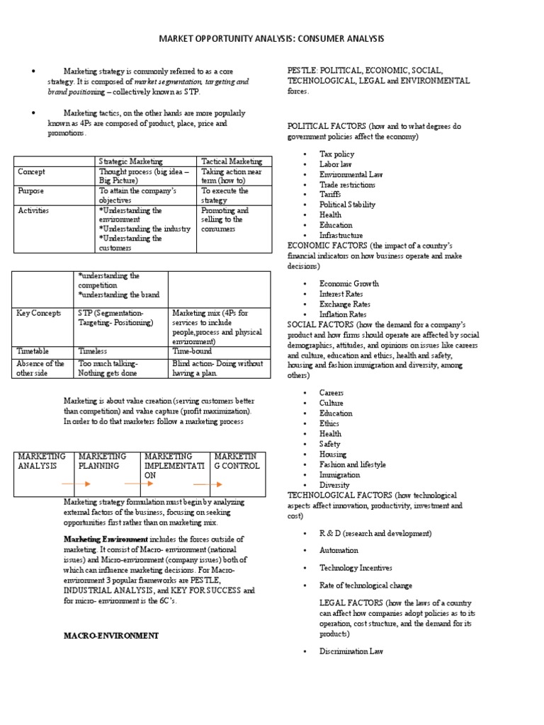 Chapter 3A Market Opportunity Analysis - Consumer Analysis | PDF ...