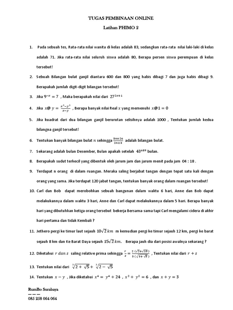 TUGAS PEMBINAAN ONLINE Phimo 2 | PDF