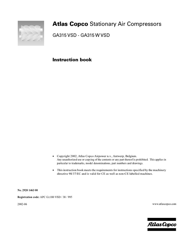 GA 315 VSD Part List (2002-06) | PDF | Valve | Air Conditioning