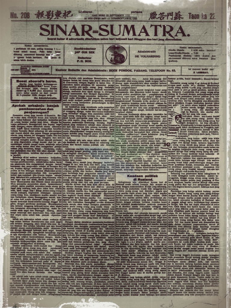 Sinar Sumatra 1926 09 22 001 | PDF