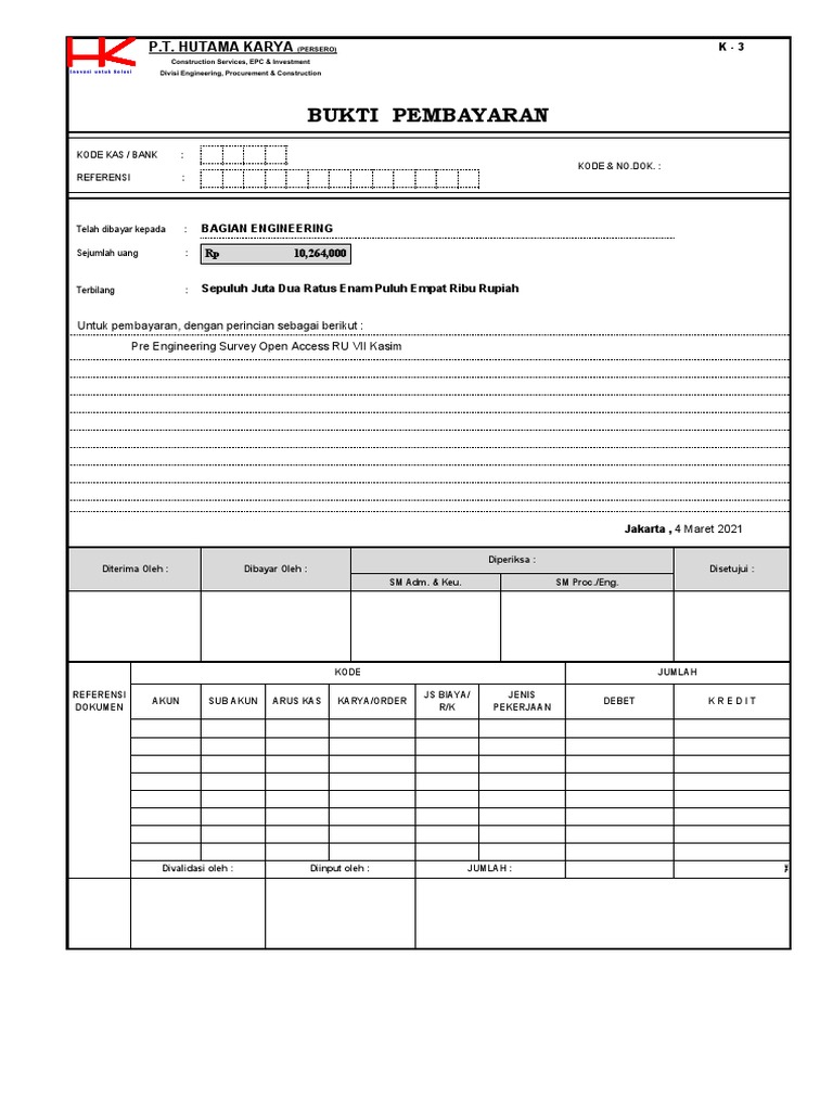 Form Kasbon Sesuai Kpts 2021 k3-k5 Open Access Sorong | PDF
