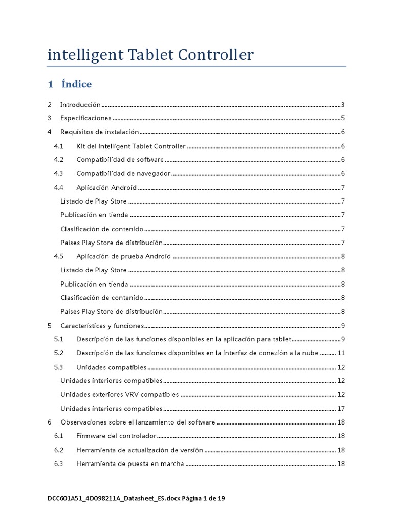 Intelligent Data Controller Ficha de Datos DCC601A51 4D098211A ...