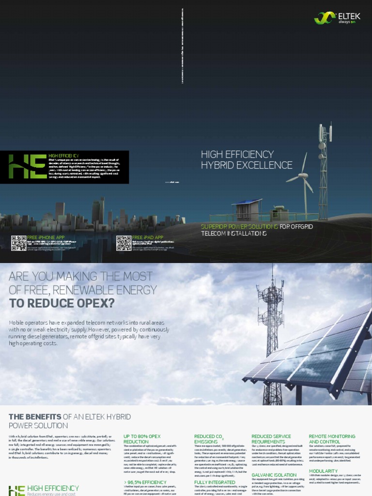 Eltek Hybrid Brochure HIGH EFFICIENCY | PDF | Efficient Energy Use ...