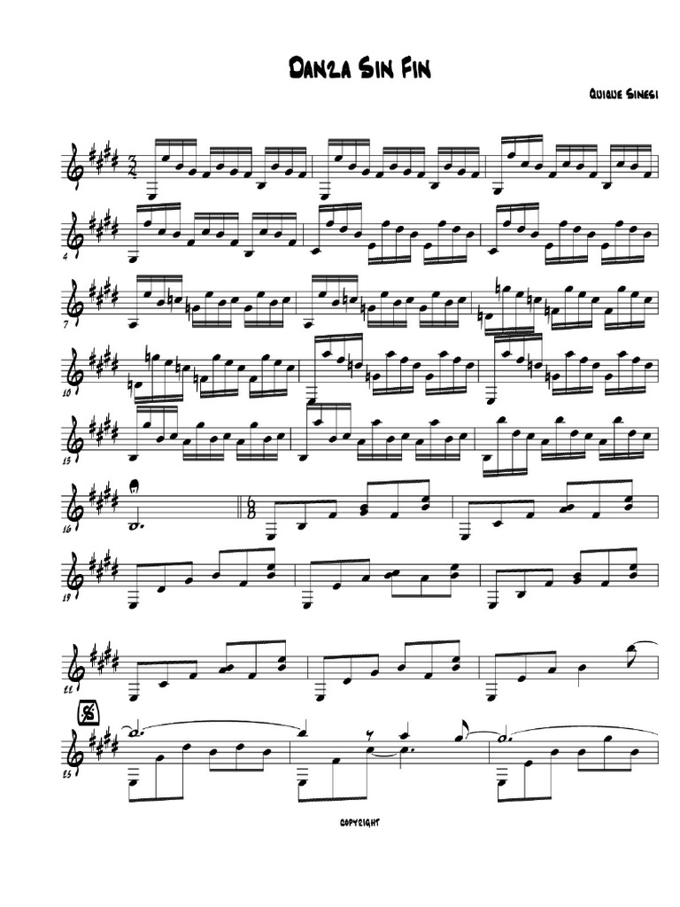 Danza Sin Fin by Quique Sinesi | PDF