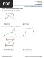 Triangle and Quadrilateral Worksheet | PDF | Rectangle | Area