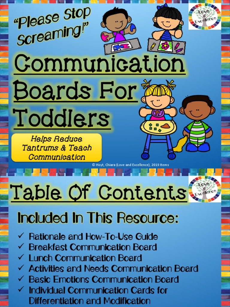 Communication Boards For Toddlers | PDF | Toddler | Communication