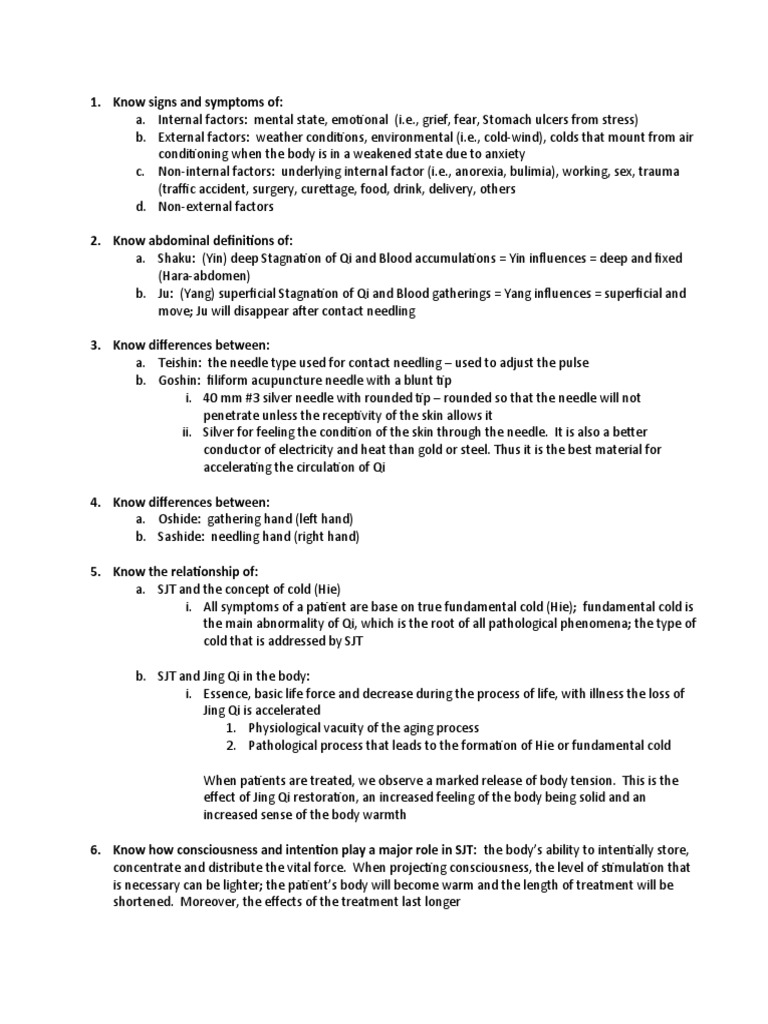 Final Exam Study Guide | PDF | Consciousness | Qi