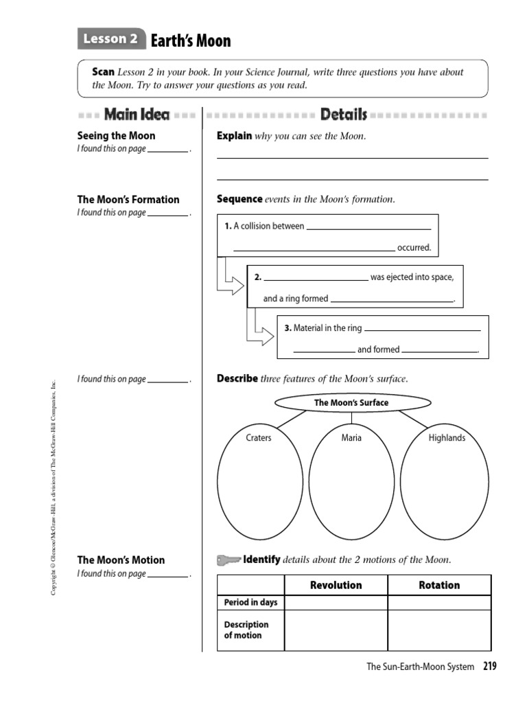 Earth's Moon: Lesson 2 | PDF | Moon | Planets Of The Solar System