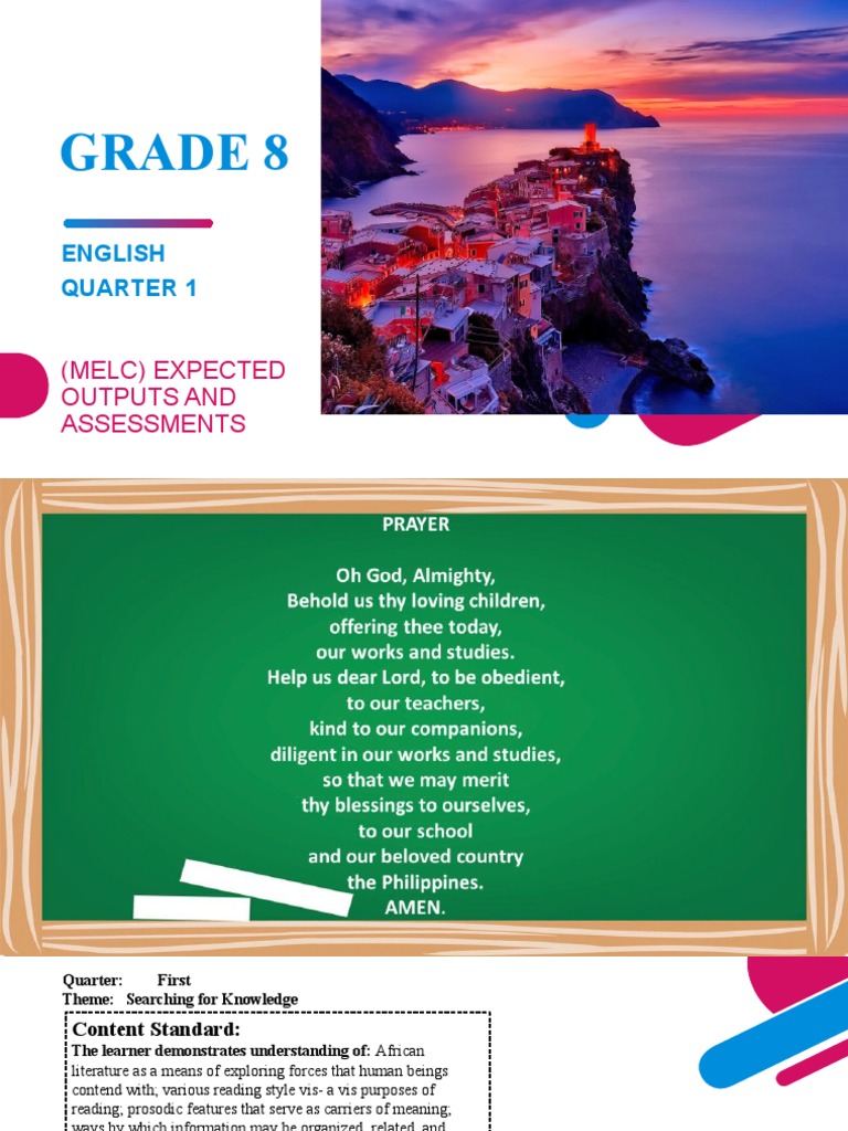 Grade 8: English Quarter 1 | PDF | Adjective | Adverb