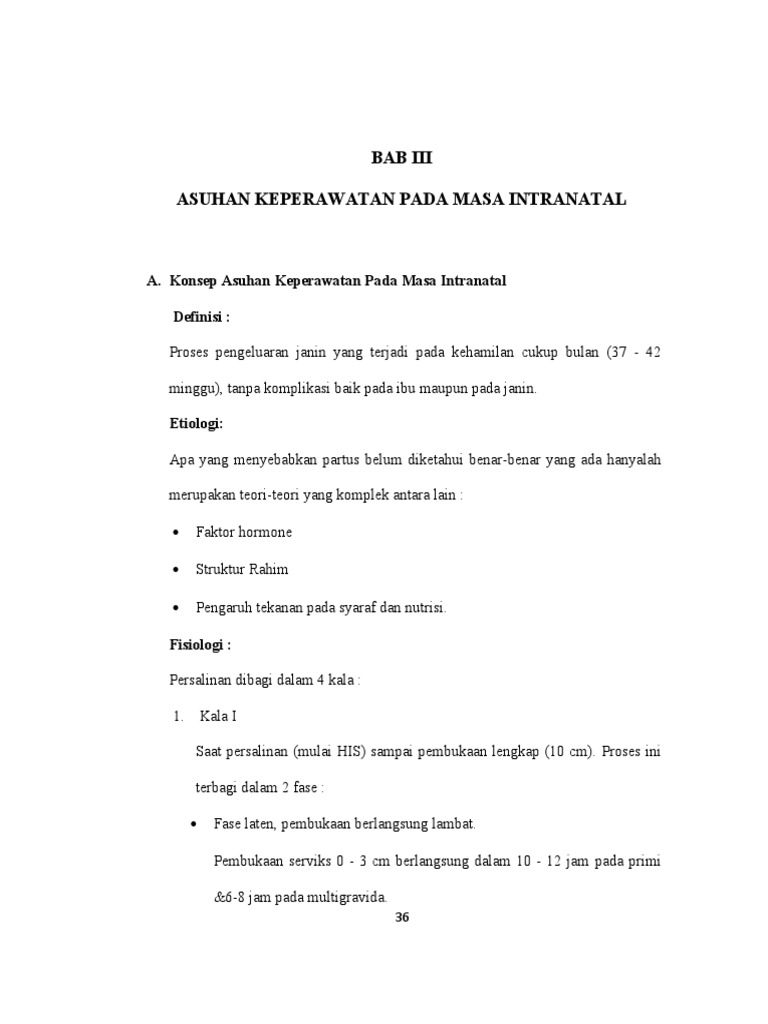 Askep Intranatal | PDF | Pengembangan Diri | Kesehatan Holistik