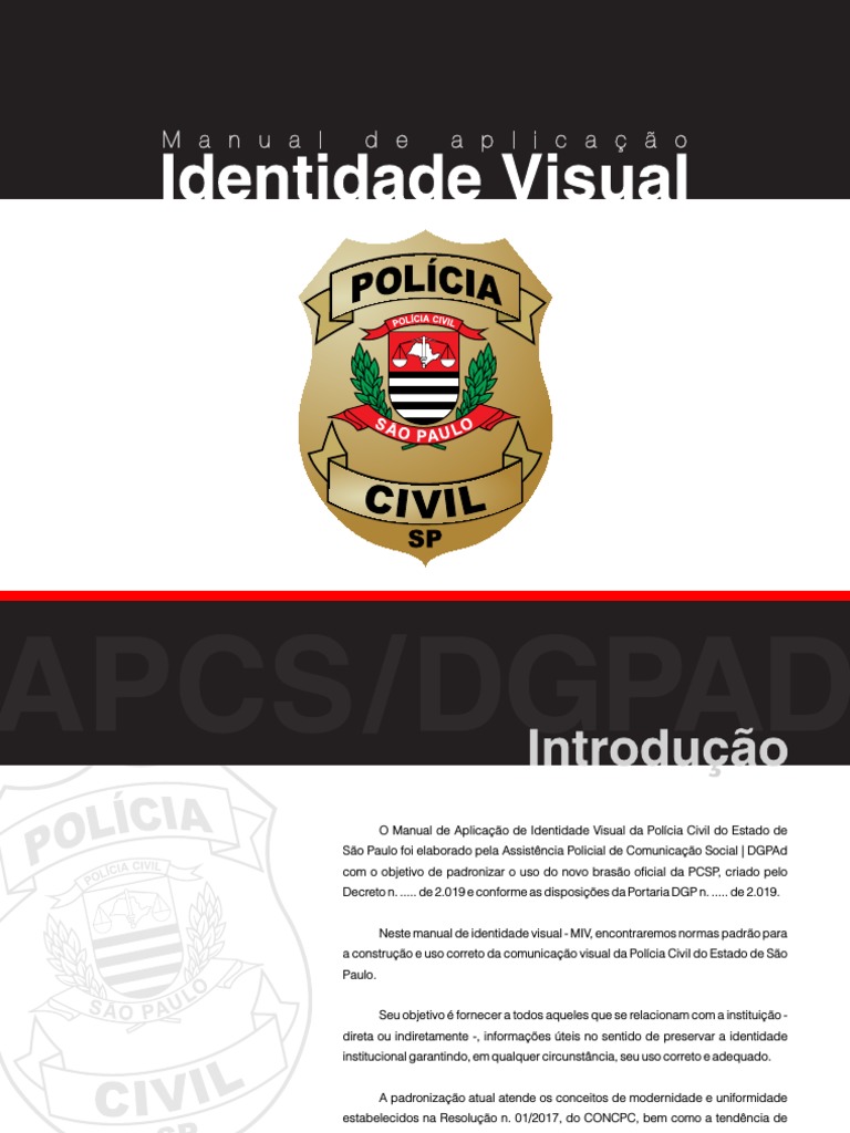 Nova Identidade Visual Pcsp-2019 | PDF | Modelo de cores RGB | Polícia