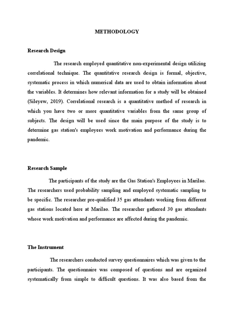 METHODOLOGY | PDF | Survey Methodology | Research Design