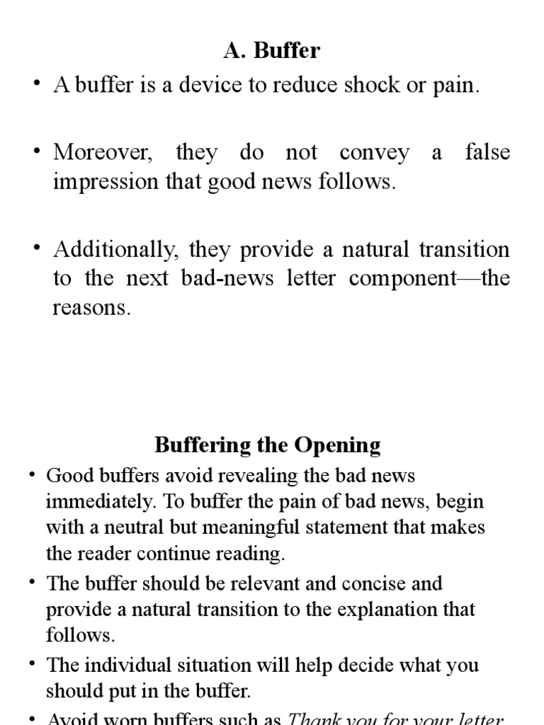 Using Buffers For Negative Messages | PDF | Human Nature | Communication