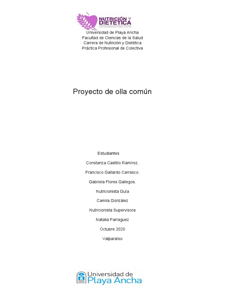 Proyecto Olla Comun | PDF | Control de plagas | Alimentos