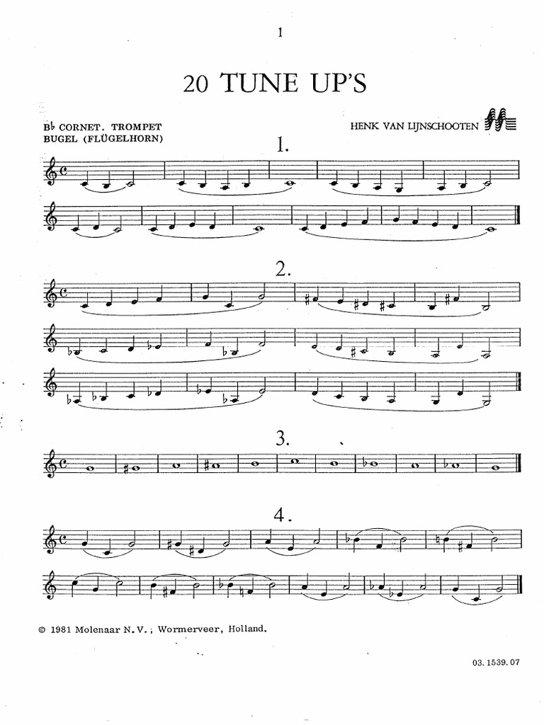 20 Tune Up's - 10 Trumpet BB | PDF