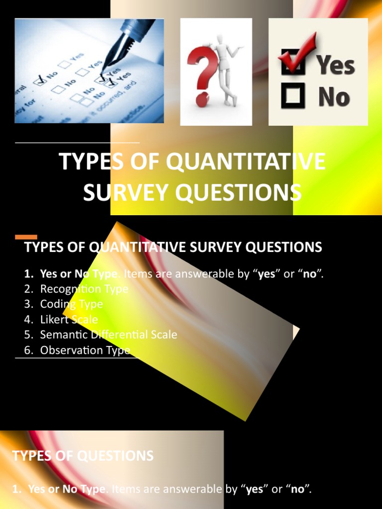 Types of Questions | PDF | Likert Scale | Question