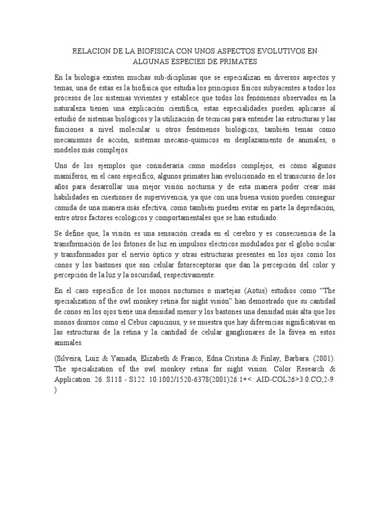Ensayo Biofisica | PDF