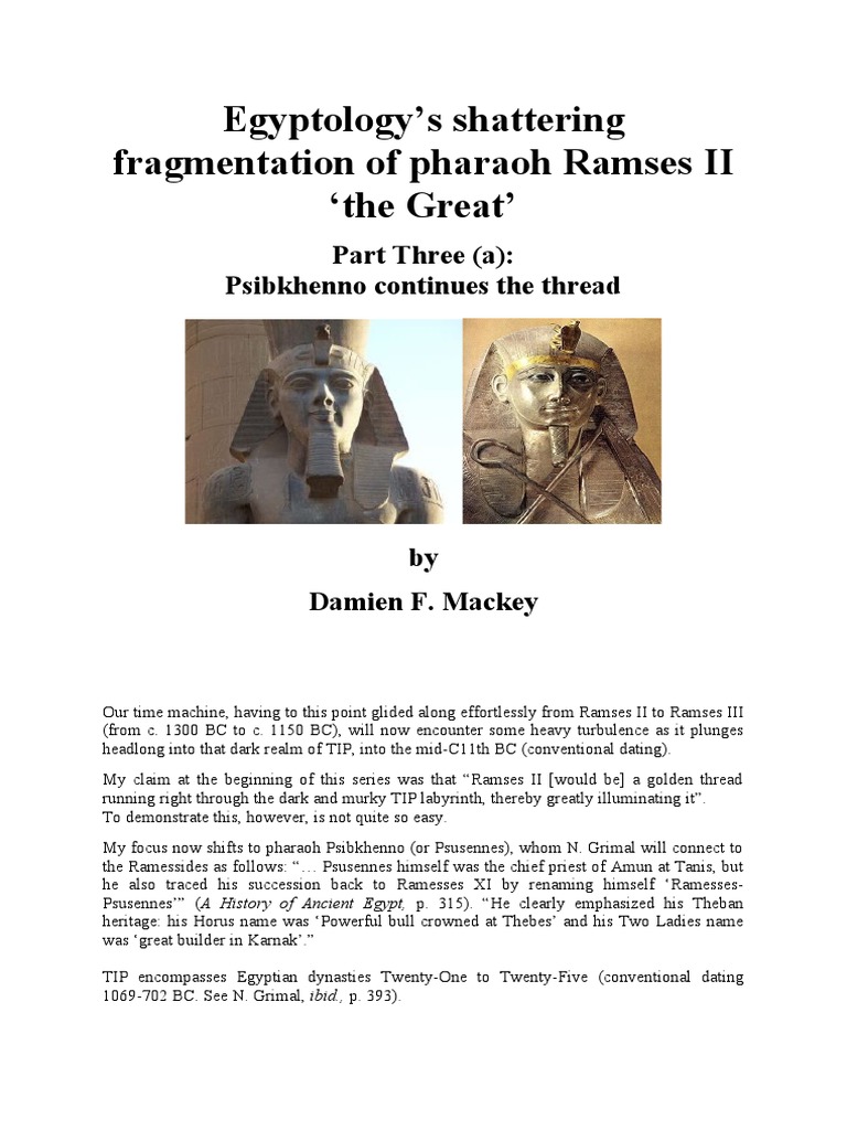 Ramses II and Psibkhenno's Legacy | PDF | Thebes | Ancient Egypt