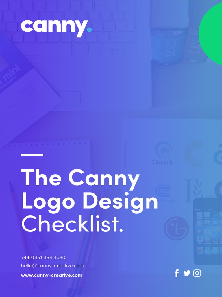 Canny - Logo Design Checklist Ebook | PDF | Typefaces | Logos