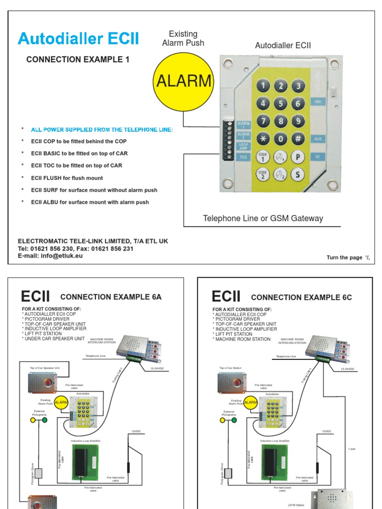 Autodialler ECII Autodialler ECII: Alarm | PDF | Telecommunications ...