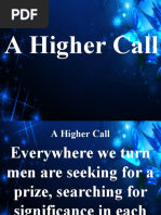 A Higher Call | PDF | Christian Belief And Doctrine | Jesus