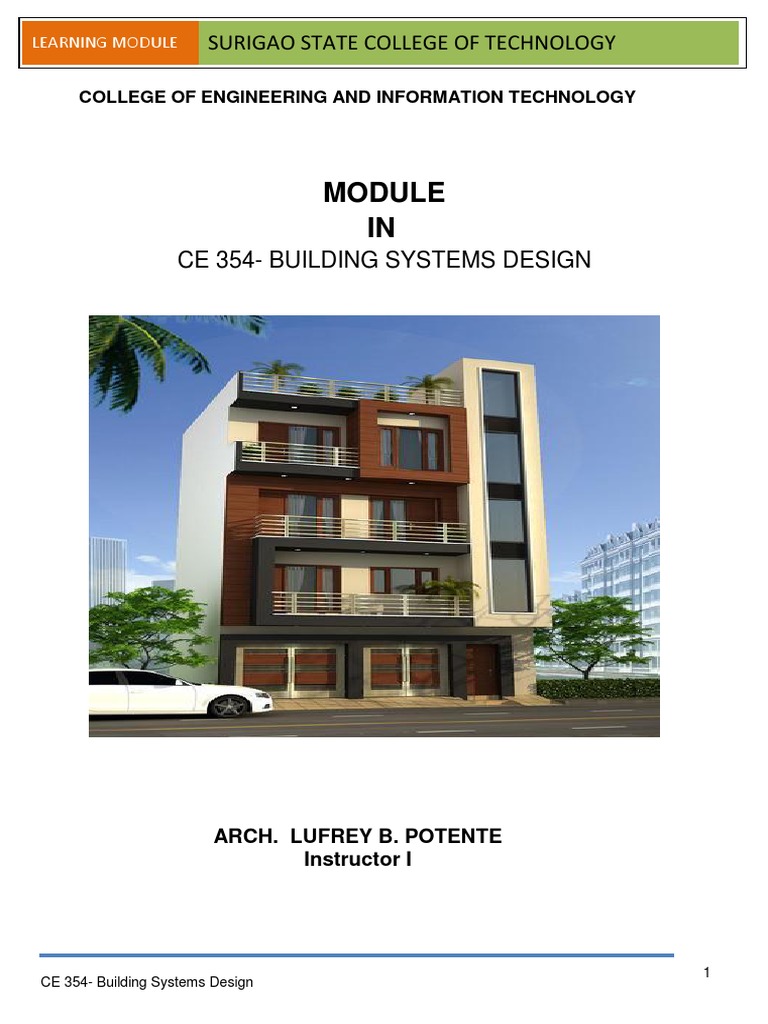 Module 1 in CE-354-Bulding Systems Design | Download Free PDF ...