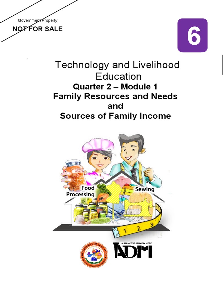 Technology and Livelihood Education: Family Resources and Needs and ...