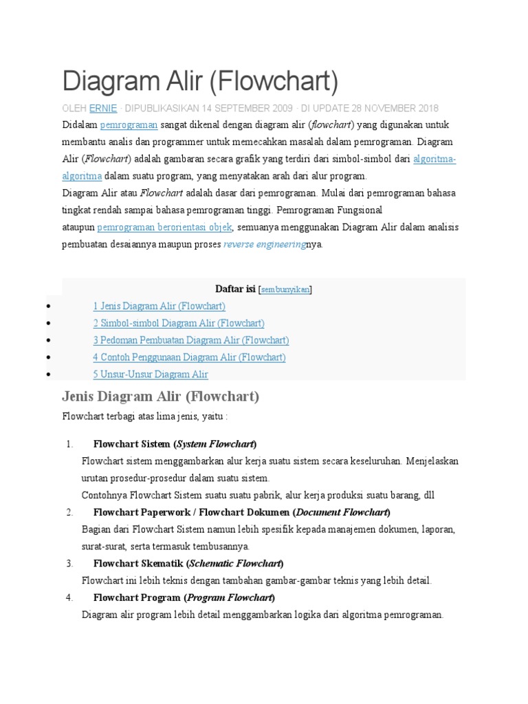 Diagram Alir | PDF