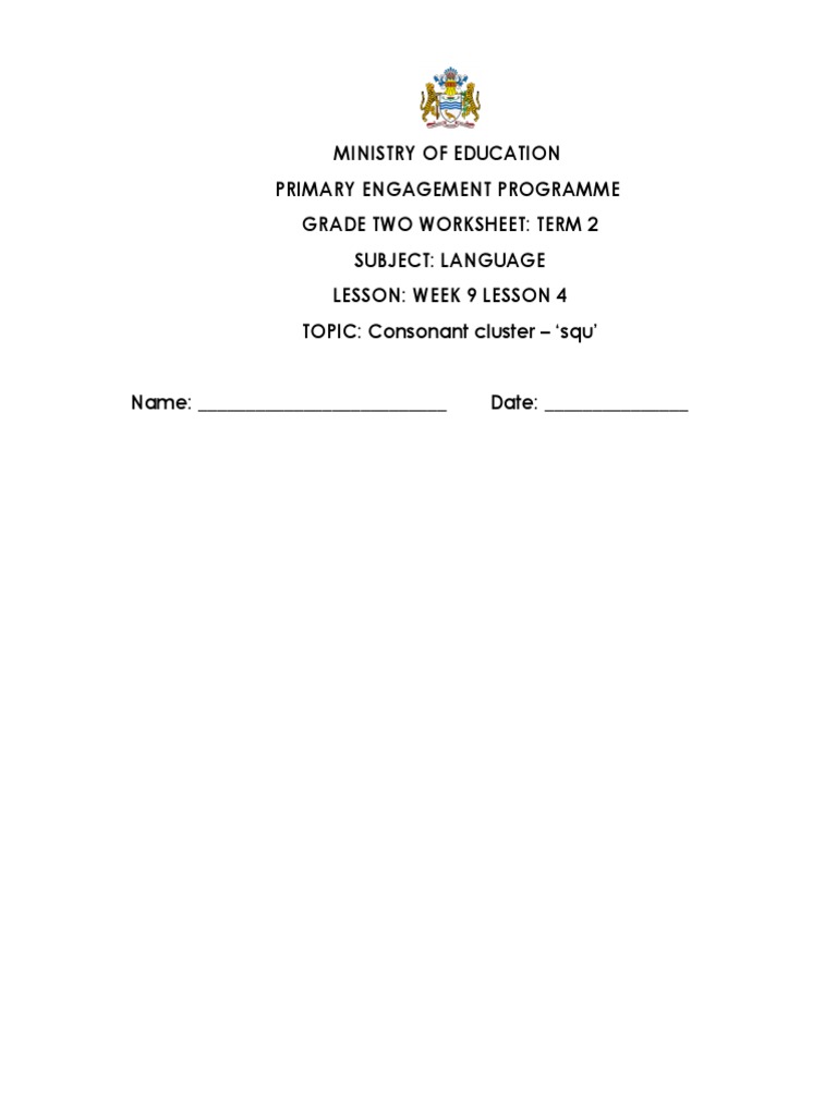Grade 2 Language Arts Week 9 Lesson 4 - 2021 - Term 2 | PDF | Cognition ...