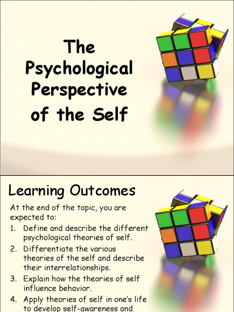 Canvas Psychological Perspective of Self | PDF | Self | Id