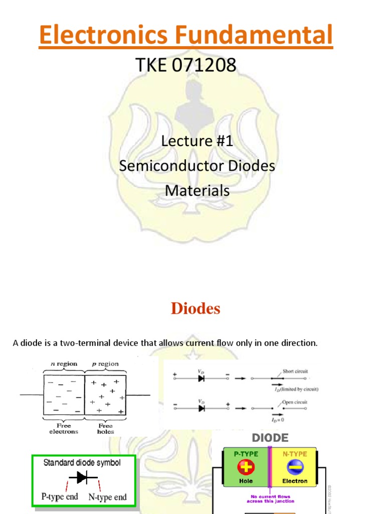 Semiconductor Diodes and Their Operating Characteristics | PDF | P–N Junction | Diode