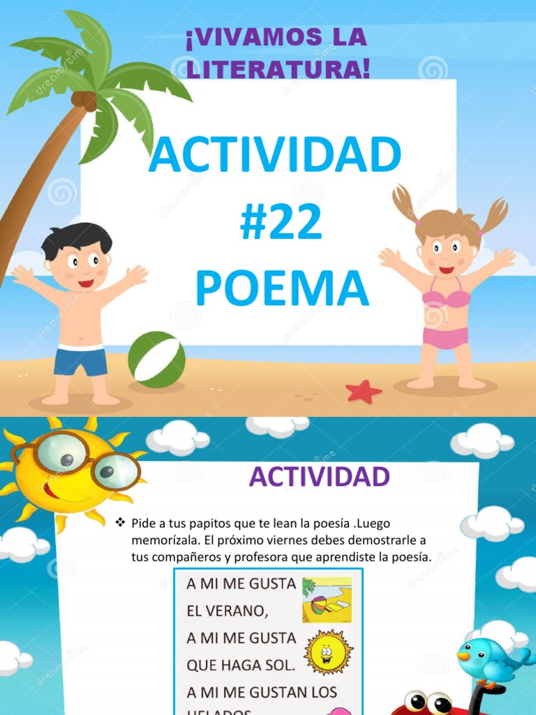 Poema de Verano para Niños | PDF