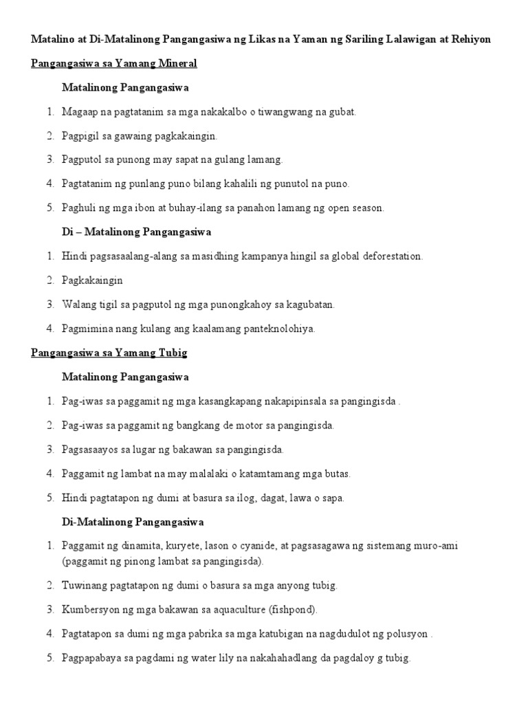 G3 Matalino at Di Matalino Notes | PDF