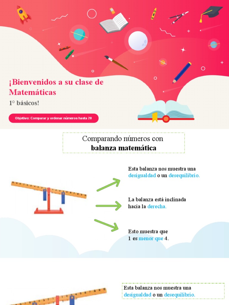 1. Clase online_ Comparar y ordenar números hasta 20 | PDF | Enseñanza ...