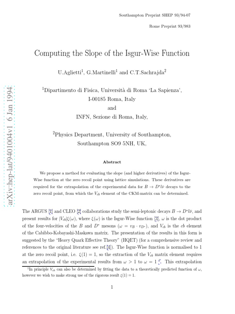 The Nambu-Jona-Lasinio Model With Staggered Fermions | PDF | Quark | Quantum Chromodynamics