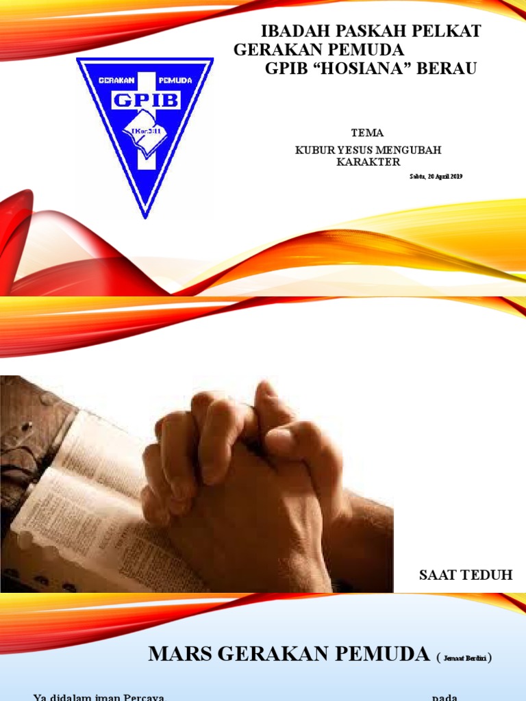 Slide Ibadah Paskah Pelkat Gerakan Pemuda Gpib 2 | PDF