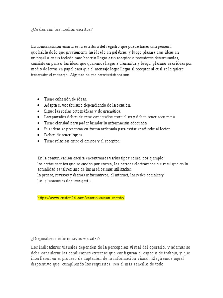 Cuáles Son Los Medios Escritos | PDF | Televisión | Medios de comunicación)