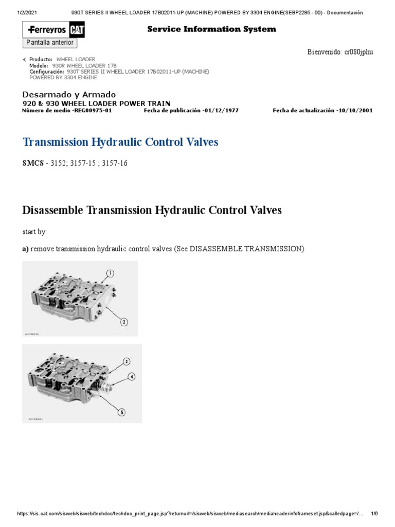 930T SERIES II WHEEL LOADER 17B02011-UP (MACHINE) POWERED BY 3304 ENGINE (SEBP2285 - 00 ...