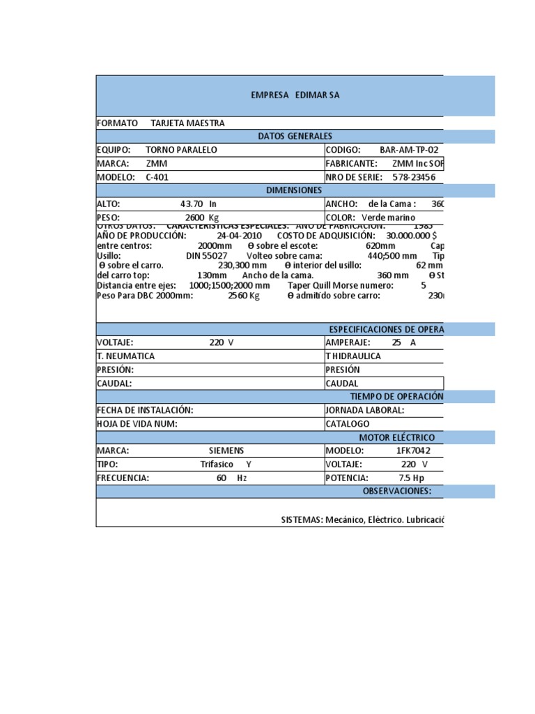 Solucion 4 Formatos Edimar Sa | PDF | Bomba | Ingeniería mecánica