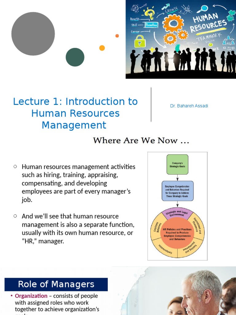 Lecture 1 - Introduction To HR | Download Free PDF | Human Resource ...