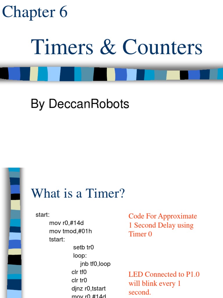 89S52Basics6 TIMER & COUNTERS | PDF | Timer | Microcontroller